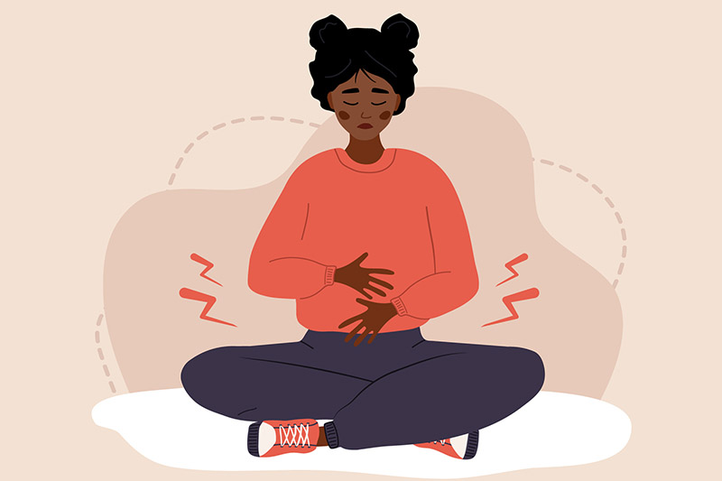 Melhores posições para aliviar cólica