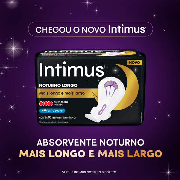 Absorvente Intimus® Noturno Extra Proteção Longo